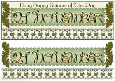 Day of the Year Birthday - November 21 - CUP649431_66 | Craftsuprint