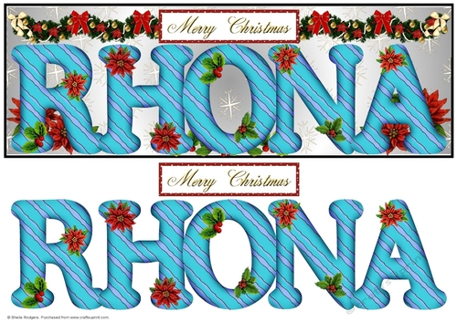 Large DL Poinsettia - RHONA - CUP738431_66 | Craftsuprint