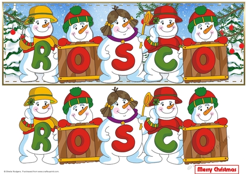 Snowmen Names Large DL - ROSCO - CUP741462_66 | Craftsuprint