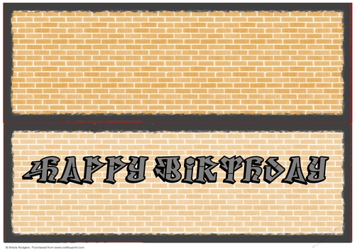 Graffiti Wall - INSERT - CUP746214_66 | Craftsuprint