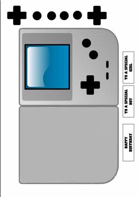 Gameboy Card - CUP7609 | Craftsuprint