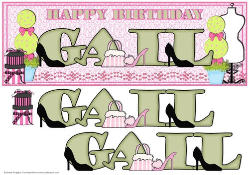 SHOPAHOLIC NAMES - GAIL - CUP773886_66 | Craftsuprint