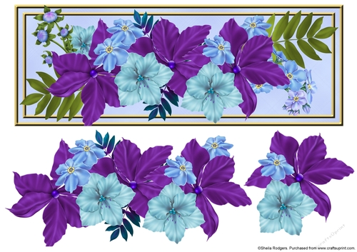 Fantasy Floral Large DL - CUP774036_66 | Craftsuprint