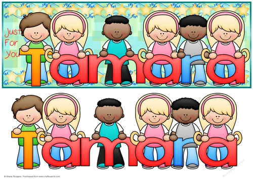SCHOOL KIDS NAMES - TAMARA - CUP782950_66 | Craftsuprint