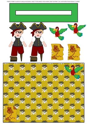 Pirate Penny Slider - CUP78697_66 | Craftsuprint
