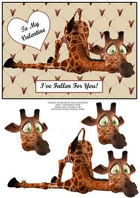 Giraffe Valentine - CUP82364_66 | Craftsuprint