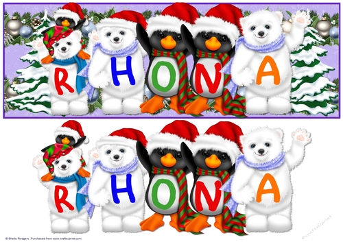 Xmas Animals - RHONA - CUP840684_66 | Craftsuprint