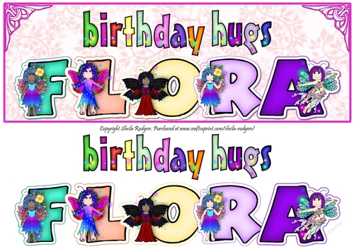 FAIRY NAMES - FLORA - CUP856124_66 | Craftsuprint