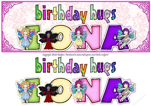 FAIRY NAMES - IONA - CUP856826_66 | Craftsuprint