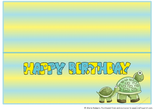 PATCHWORK TURTLES - INSERT - CUP860872_66 | Craftsuprint