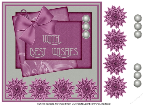 BEST WISHES TAG CARD - CUP868916_66 | Craftsuprint