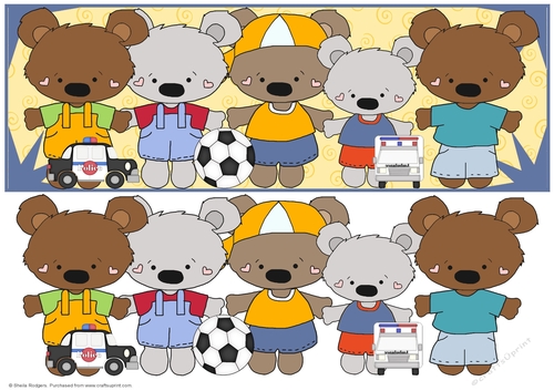 Boy Bear Pals - CUP868964_66 | Craftsuprint
