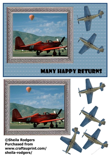 Quick Card Planes and Balloon - CUP872507_66 | Craftsuprint