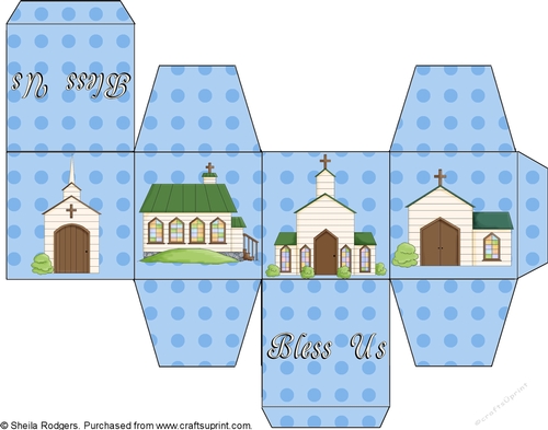 All In One Gift Box - Country Churches - CUP893107_66 | Craftsuprint