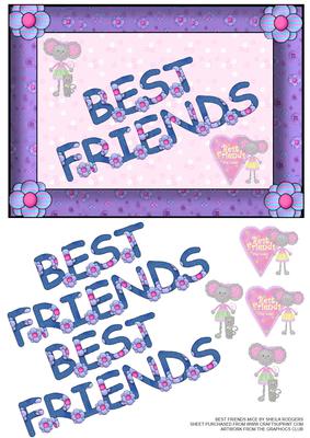 Best Friends Mice - CUP92190_66 | Craftsuprint