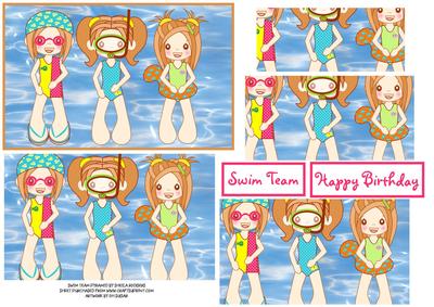 Swim Team Pyramid - CUP93180_66 | Craftsuprint