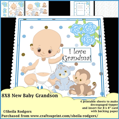 NEW BABY GRANDSON - CUP968611_66 | Craftsuprint