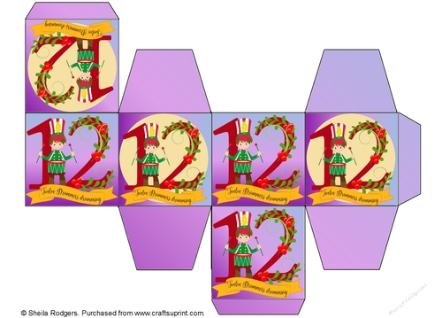 12 Days of Christmas - Day 12 Gift Box - CUP982704_66 | Craftsuprint