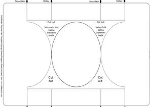 Oval Folded Pop Out Card Template - Photo by Patricia Blackburn