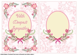 Deepest Sympathy - Pink Floral Border - Photo by Diane Vermeer