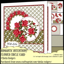 ROMANTIC INTENTIONS FLOWER CIRCLE CARD - Photo by Valerie Spowart