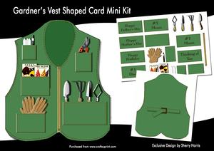 Fishing Vest Shaped Card Kit - CUP540945_2038 | Craftsuprint
