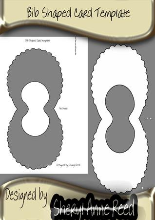 Bib Shaped Card Template - CUP340361_1740 | Craftsuprint