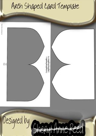 Arch Shaped Card Template - CUP340370_1740 | Craftsuprint