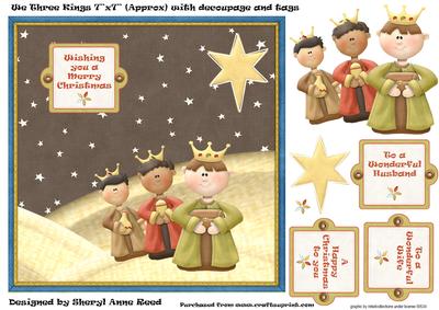 We Three Kings with Decoupage and Tags - CUP640849_1740 | Craftsuprint