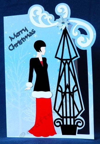 Art Deco Christmas Card - CUP1012094_40382 | Craftsuprint