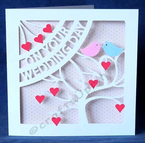 Wedding Heart Tree Card - CUP1021855_40382 | Craftsuprint
