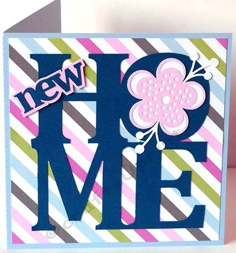 New Home Letters Card - CUP1054151_40382 | Craftsuprint