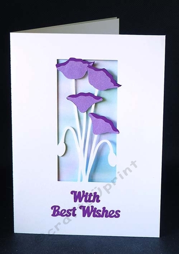 Flower Best Wishes Card - CUP1062347_40382 | Craftsuprint