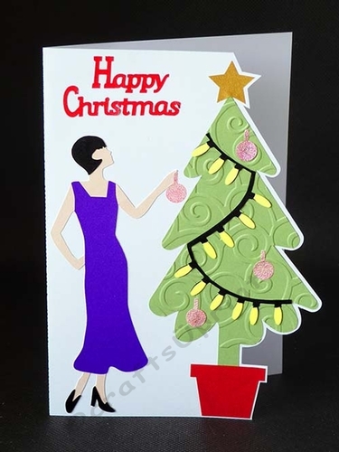 Decorating The Tree Card - CUP1068080_40382 | Craftsuprint