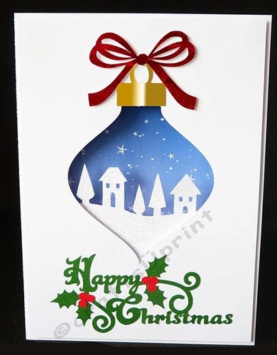 Layered Bauble Card - CUP1073823_40382 | Craftsuprint