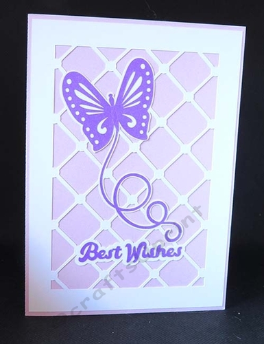 Butterfly Lattice Overlay Card - CUP1091128_40382 | Craftsuprint