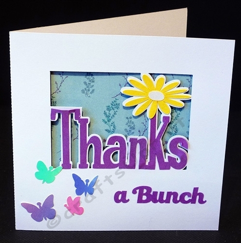 Thanks a Bunch Card - CUP1139596_40382 | Craftsuprint