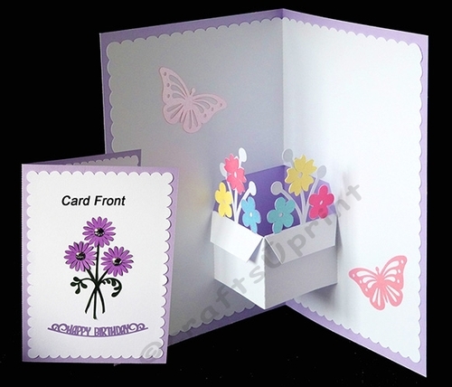 Pop Out Flower Card - CUP1153437_40382 | Craftsuprint
