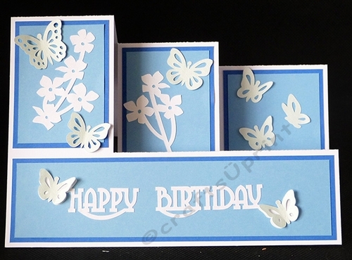 Butterfly Triple Step Card - CUP1156649_40382 | Craftsuprint
