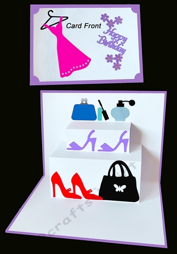 Fashion Accessories Pop Up Card - CUP1169208_40382 | Craftsuprint
