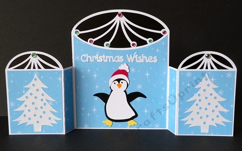 Penguin Double Fold Card - CUP1174532_40382 | Craftsuprint