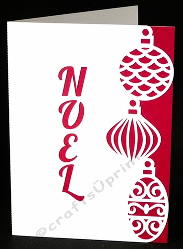 Noel Bauble Cut Out Card - CUP1178242_40382 | Craftsuprint