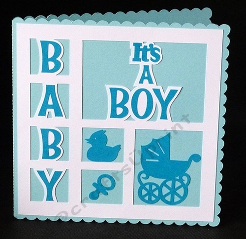 Baby Boy Panel Card - CUP1194799_40382 | Craftsuprint