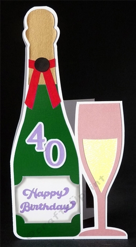 Champagne Birthday Card with multiple numbers - CUP1198905_40382 ...