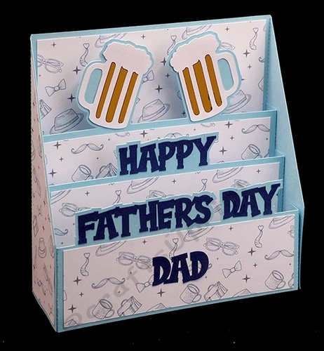 Fathers Day Tiered Box Card with backing paper - CUP1217306_40382 ...