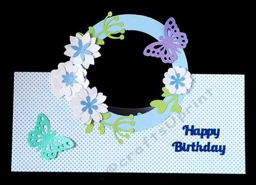 Floral Circle Card - CUP1316356_40382 | Craftsuprint