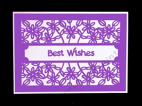 Multiflower Overlay Card - CUP1320920_40382 | Craftsuprint