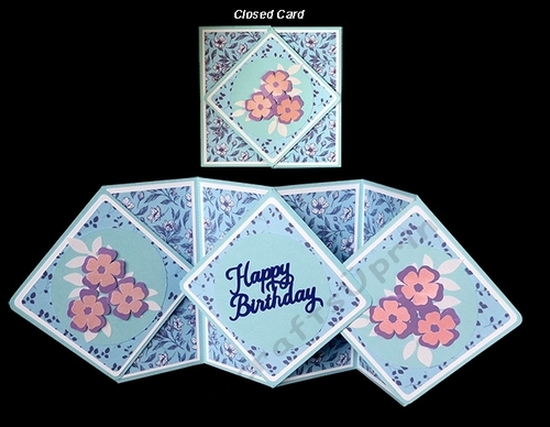 Triple Floating Diamond Card - CUP1333636_40382 | Craftsuprint