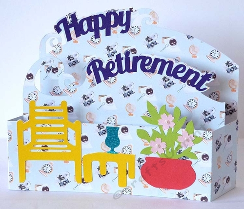 3D Retirement Box Card - CUP828424_40382 | Craftsuprint