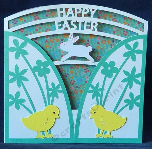Easter Chicks & Bunny Card - CUP854863_40382 | Craftsuprint
